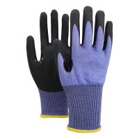 China A5 Cut Resistant Gloves 18 Gauge HPPE Blend Nitrile Palm Coating Touchscreen Work Gloves for sale