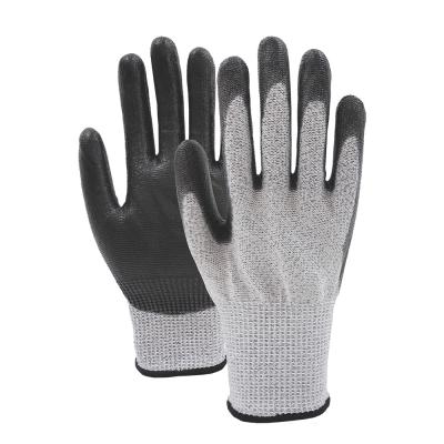 China Cut Proof PU Safety Gloves Anti Slip Construction Gloves CE 4X42E Certification for sale
