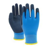 China 13 Gauge Double Layer Latex Work Gloves Abrasion Resistant Waterproof 7-11 Sizes for sale