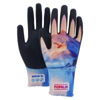 China Landscape Printed Latex Gardening Gloves 15 Gauge Thorn Proof Mens Work Gloves for sale