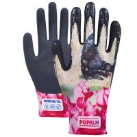 China 15 Gauge Wear Resistant Gardening Gloves with Latex Coating for Women Sizes S to XL for sale