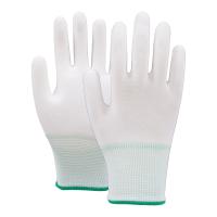 China 13 Gauge PU Coated Polyester Handling Gloves Breathable for sale
