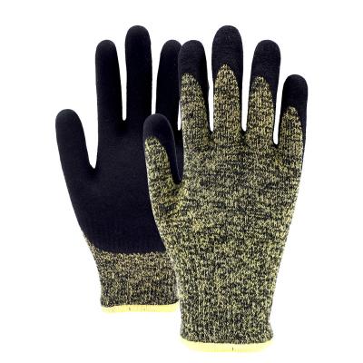 China 13 Gauge Fire Resistant Work Gloves A4 Chloroprene Cut Resistant Neoprene Coated Gloves for sale