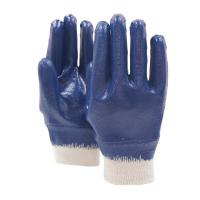 China Blue Nitrile Coated Thermal Work Gloves 7-11 Chemical Oil Handling Protection for sale