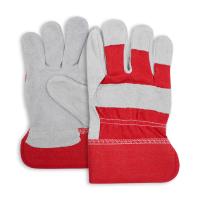 China Cowhide Leather Heat Resistant Safety Gloves 13 Gauge CE Certified for Forge Welding for sale