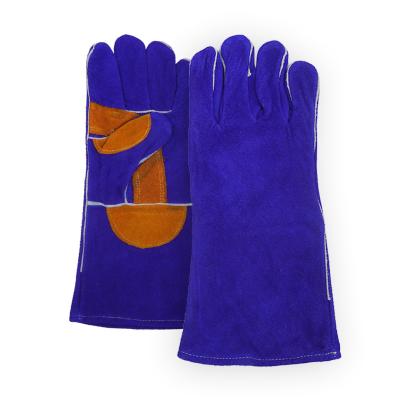 China Customized Logo Leather Working Gloves High Temperature Abrasion Resistant Gloves for sale