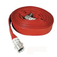 China Flat Rubber Fire Hose 8 Inch Coupling Pipe TPU Lining Lay Fighting Hose for sale