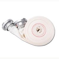 China PU Fire Fighting Hose Blue White Red Yellow Polyester Filament Yarn Canvas Hose for sale