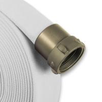 China Pipe Fire Fighting Hose White Jacket EPDM Rubber Lining Canvas Fire Hose for sale