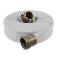China Pipe Fire Fighting Hose White Jacket EPDM Rubber Lining Canvas Fire Hose for sale