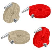 China Pipe Fire Fighting Hose White Jacket EPDM Rubber Lining Canvas Fire Hose for sale