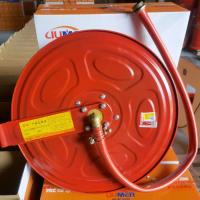 China 1 1/2 Fire Hose Reel Swing Type Fire Safety Equipment With Nozzle for sale