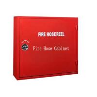 China Stainless Steel Fire Hose Reel Cabinet with Fire Extinguisher 19mm x 20m for sale