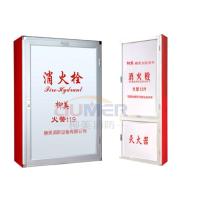 China Stainless Steel Fire Hose Reel Cabinet with Fire Extinguisher 19mm x 20m for sale