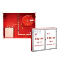 China Stainless Steel Fire Hose Reel Cabinet with Fire Extinguisher 19mm x 20m for sale