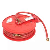 China Red Fire Truck Hose Reel Drum 25m Safe Fire Extinguishing System for sale
