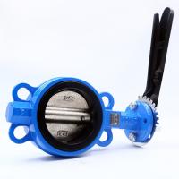 China Fire Resilient Seated Butterfly Valve PVC Ductile Iron Wafer Type 2 Inch for sale
