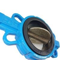 China SS304 Fire Gate Valve Seat Iron Seal Lined Eccentric Manual Fire Wafer Butterfly Valve for sale