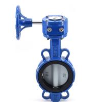 China Manual Fire Gate Valve Water Gas Steam Oil Lugged Wafer Type Butterfly Valve 304 Body EPDM Disc for sale