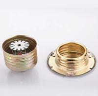 China 68 Degree Fire Suppression Pendent Sprinkler Head Brass Cover Standard Quick Response for sale