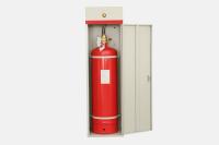 China UL Automatic Fire Trace System 120Liter Cylinder Single Cabinet Type Fm200 Fire Extinguisher Alarm Fire Suppression System for sale