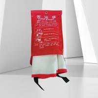 China 100% Fiberglass Reusable Fire Blanket 1m x 1m 1.5m x 1.8m for Barbecue and Kitchen Safety for sale