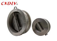 China H77X-150LB Wafer Dual Plate Check Valve Stainless Steel EPDM Soft Seat DIN PN16 50-80mm for sale