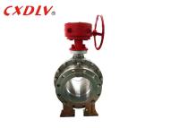 China Cast Steel Trunnion Mounted Ball Valve PN16 DN150-DN400 with Flange Ends for Industrial Applications for sale