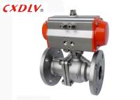 China Actuator Flange Ball Valve Double Acting Pneumatic Control Dn80 for sale