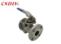 China DIN PN16 WCB Flanged Ball Valve 2PC Stainless Steel DN15-DN200 for sale