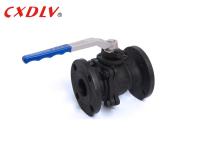 China DIN PN16 WCB Flanged Ball Valve 2PC Stainless Steel DN15-DN200 for sale