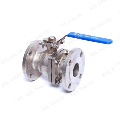 China Stainless Steel 304 316L Flanged Ball Valve DN15-DN200 PN16-PN40 Manual Handle for sale