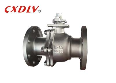 China 2Way Stainless Steel Ball Valve DN80 Flange Connection Floating Ball PN16 PN25 PN40 PN63 for sale