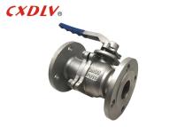 China DN50 DN100 Stainless Steel Ball Valve CF8 CF8M Flanged PN10 PN16 Full Port 2 Piece for sale