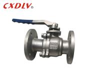 China DN50 DN100 Stainless Steel Ball Valve CF8 CF8M Flanged PN10 PN16 Full Port 2 Piece for sale