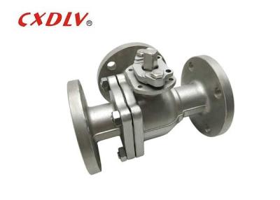 China ANSI 150LB Low Platform Stainless Steel T Type 3 Way Flange Ball Valve 4 Inch for sale