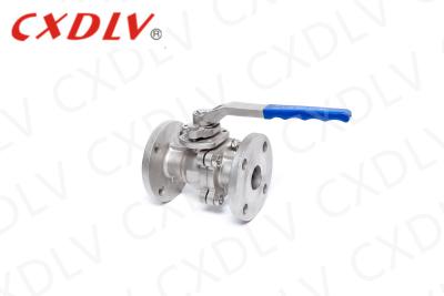 China CF8 Flanged Ball Valve PN16-PN40 1/2-8 Inch RPTFE Develon Seat for Oil Fluids for sale