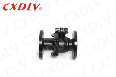 China DIN PN16 WCB Cast Steel Pneumatic Ball Valve DN65 with ISO5211 Mounting Pad for sale