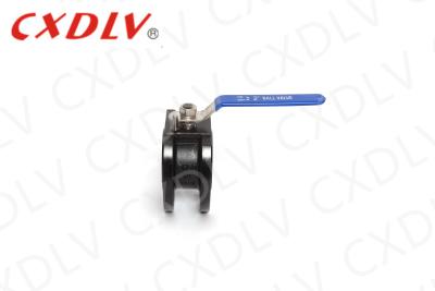 China WCB Carbon Steel Wafer Ball Valve DN50 PPL Seat 1.6MPa Oil Water Gas for sale