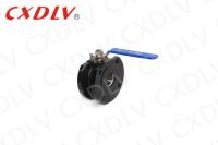 China WCB Carbon Steel Wafer Ball Valve DN50 PPL Seat 1.6MPa Oil Water Gas for sale