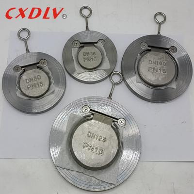 China PN16 Carbon Steel Swing Check Valve Wafer Pattern 1.5 to 24 Inch for sale