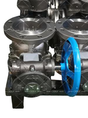 China DIN PN16 Flanged Ball Valve 2PC Full Port Stainless Steel DN50 Manual Water Gas Oil for sale