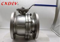 China Stainless Steel Ball Valve A351Gr.CF8 Flanged Ends DN15-DN200 PN16-PN40 Handle Lever for sale