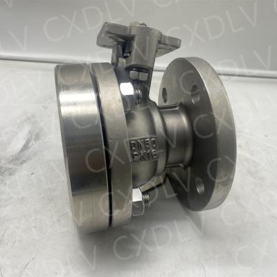 China Stainless Steel Tank Bottom Flanged Ball Valve 2 Inch Diameter Change for Industrial Fluid Control for sale