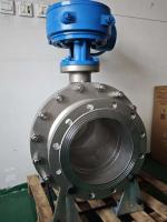 China Carbon Steel WCB Trunnion Ball Valve DN150-DN400 PN16 Full Port Flanged for sale