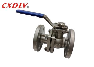 China DIN PN16 Stainless Steel Ball Valve 2 Piece Full Port ISO5211 Top Flanged DN15-DN200 for sale