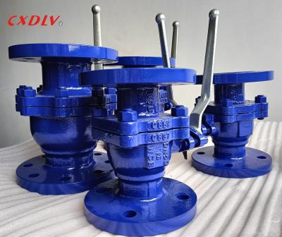 China A216 WCB Flanged Ball Valve 2 Piece PN16 with Handle Lever DN15-DN200 for sale