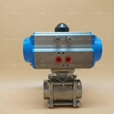 China Stainless Steel Threaded Ball Valve with NPT Connection - 1/2