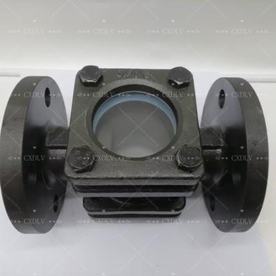 China ASTM B16.34 Flanged Sight Glass 300LB Tempered Glass for LPG Flow 1/2-8 Inch for sale