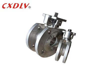 China Stainless Steel CF8 Wafer Ball Valve Flanged One Piece Body PN16 DN15-DN200 for sale